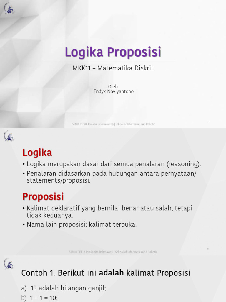 Chap1-Logika Proposisi | PDF