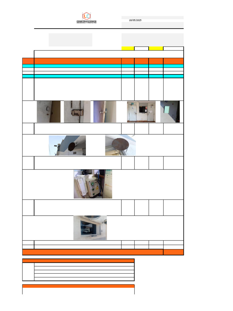 217 SOW Mantenimiento de Garita C 2 PUERTAS LUNA BOTONERAS | PDF