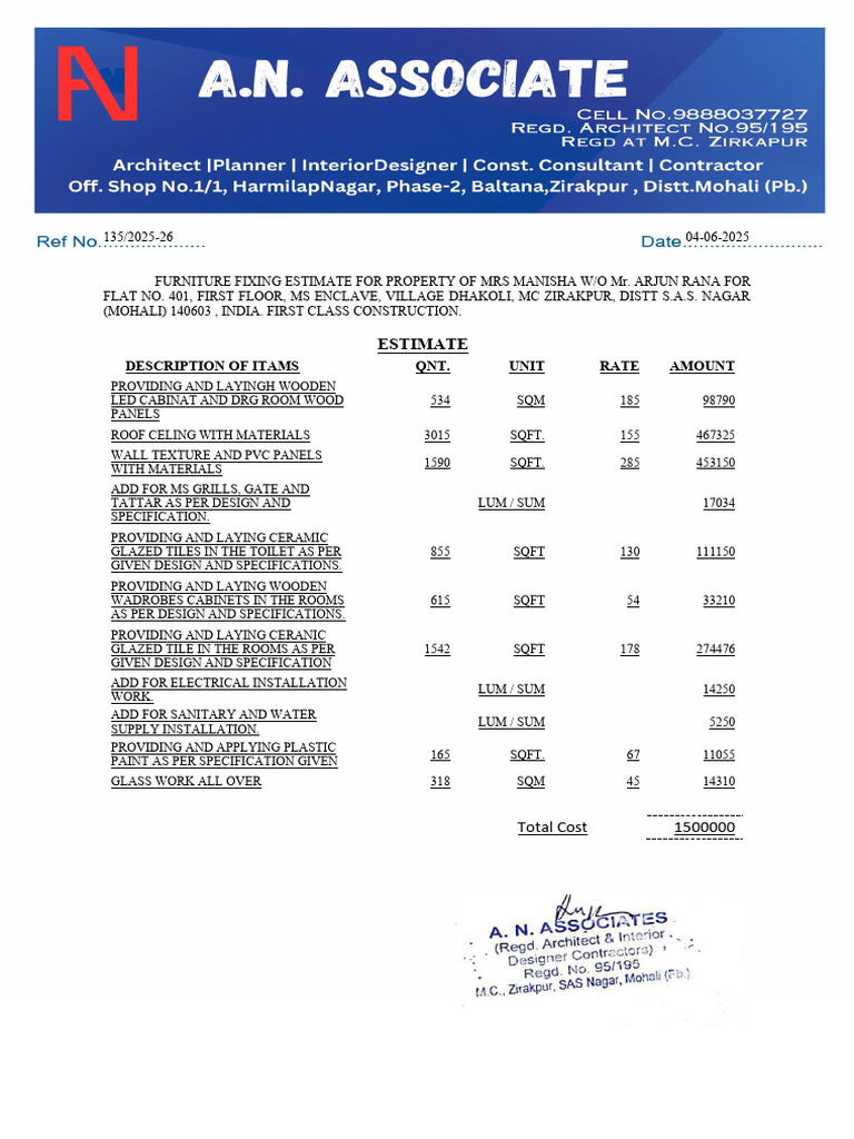 Estimate Master | PDF