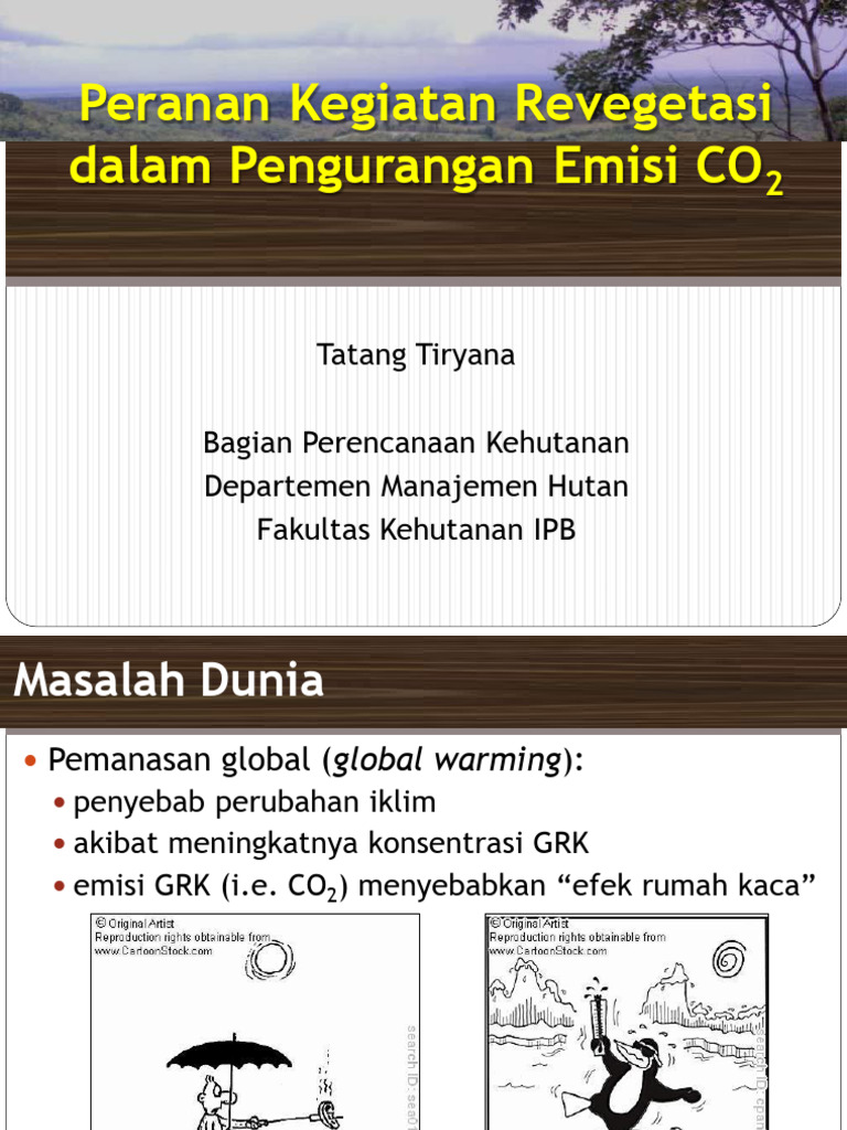 1b Peranan Revegetasi Reduksi Emisi | PDF