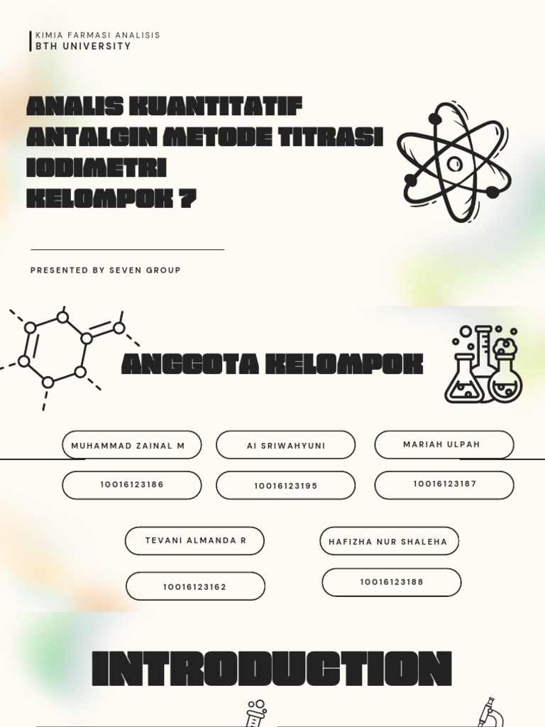 Analisis Kuantitatif Antalgin Metamizole | PDF