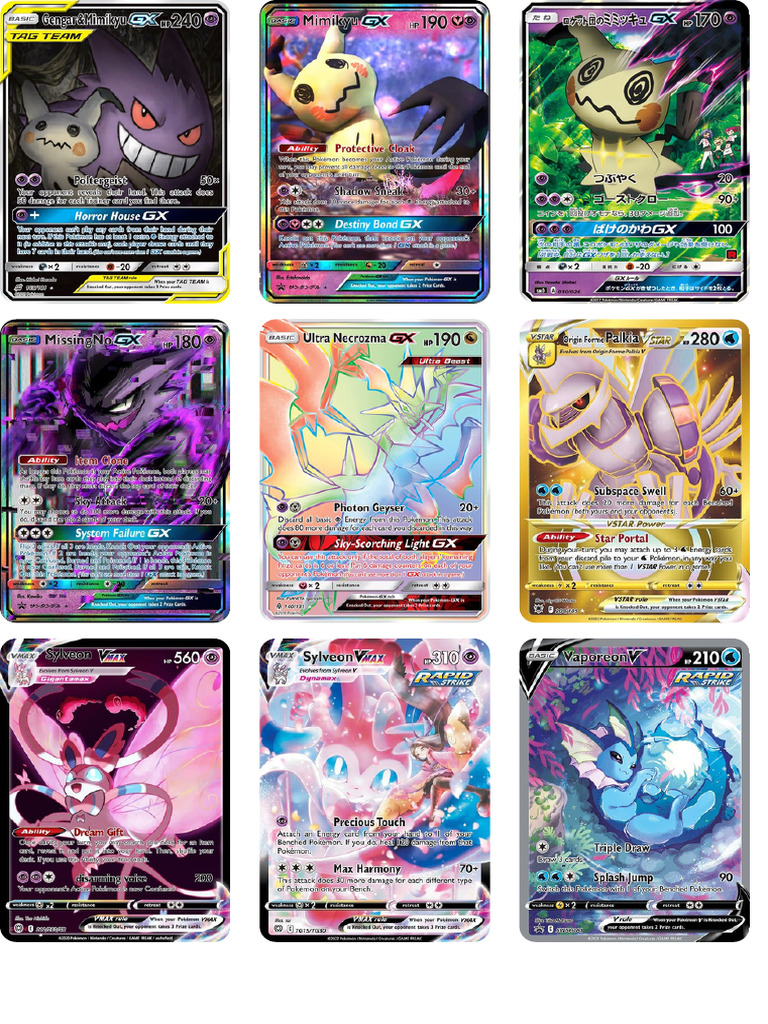 Imprimibles Cartas Pokemon Tamaño 11 | PDF