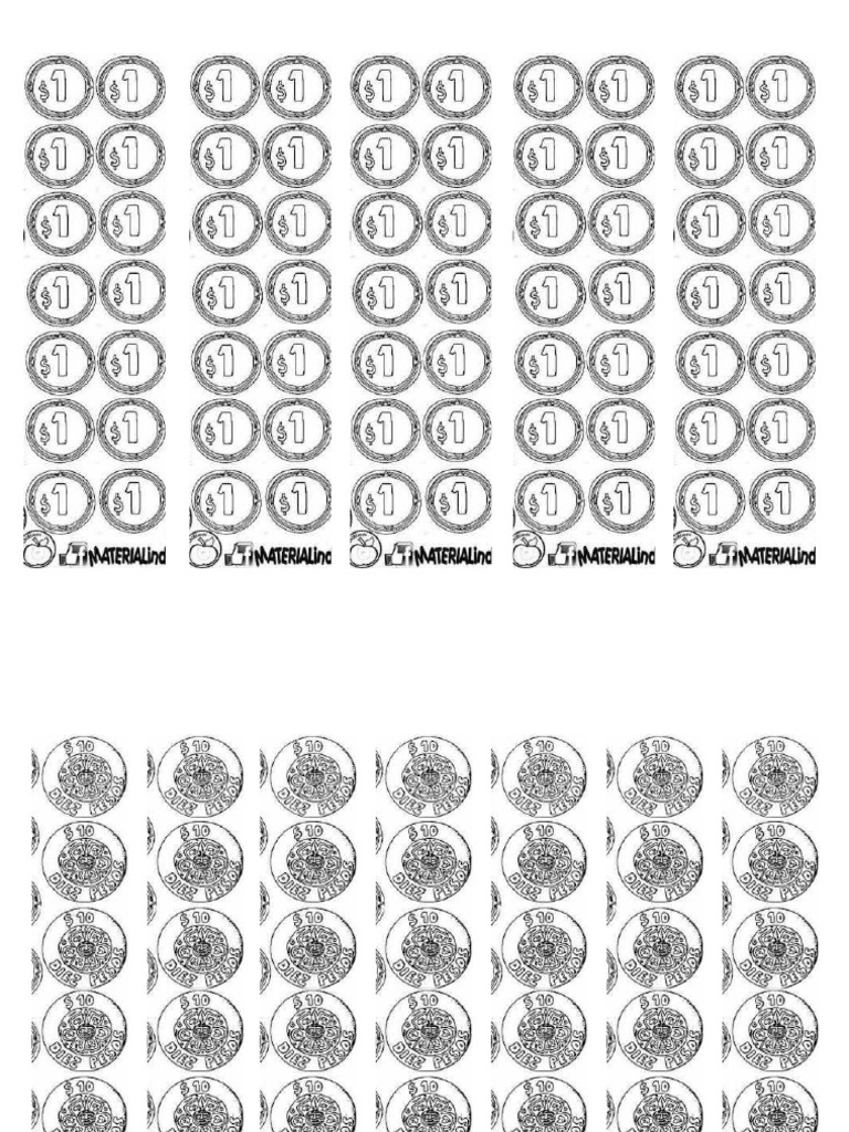 Monedas D 10 y 1 Peso | PDF