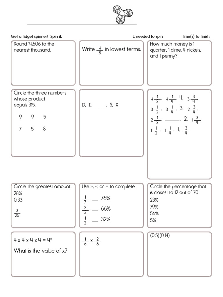 MathWorksheetsGrade6 6 23 | PDF