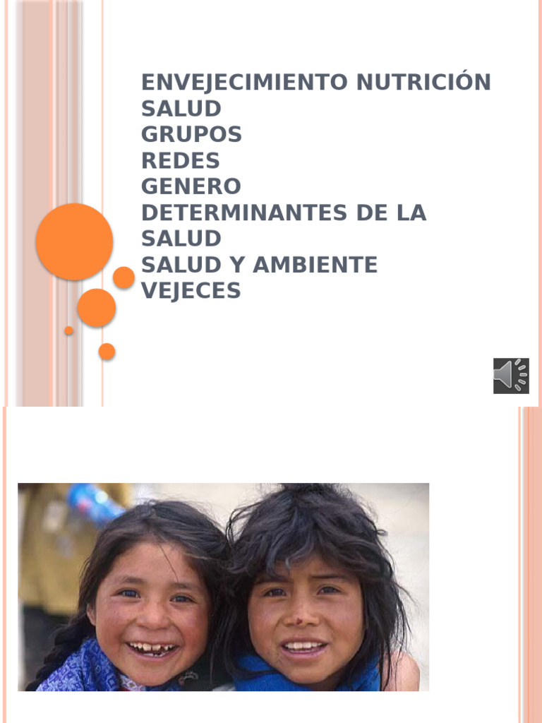 Genero, Vejez, Salud y Ambiente | PDF