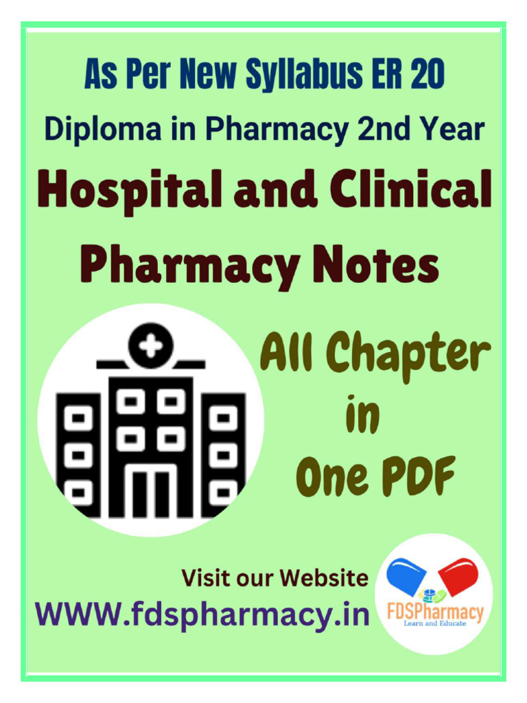 Hospital Pharmacy Notes for Students | PDF | Pharmacy | Antimicrobial ...