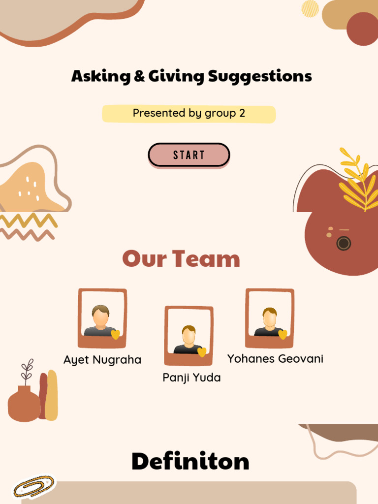 Asking & Giving Suggestion - Group 2 - XI RPL 4 | PDF