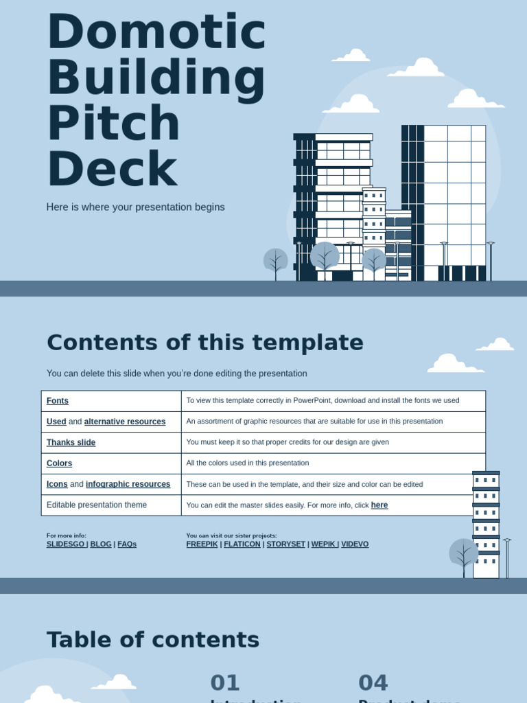 Domotic Building Pitch Deck by Slidesgo | PDF | Market (Economics) | Demand
