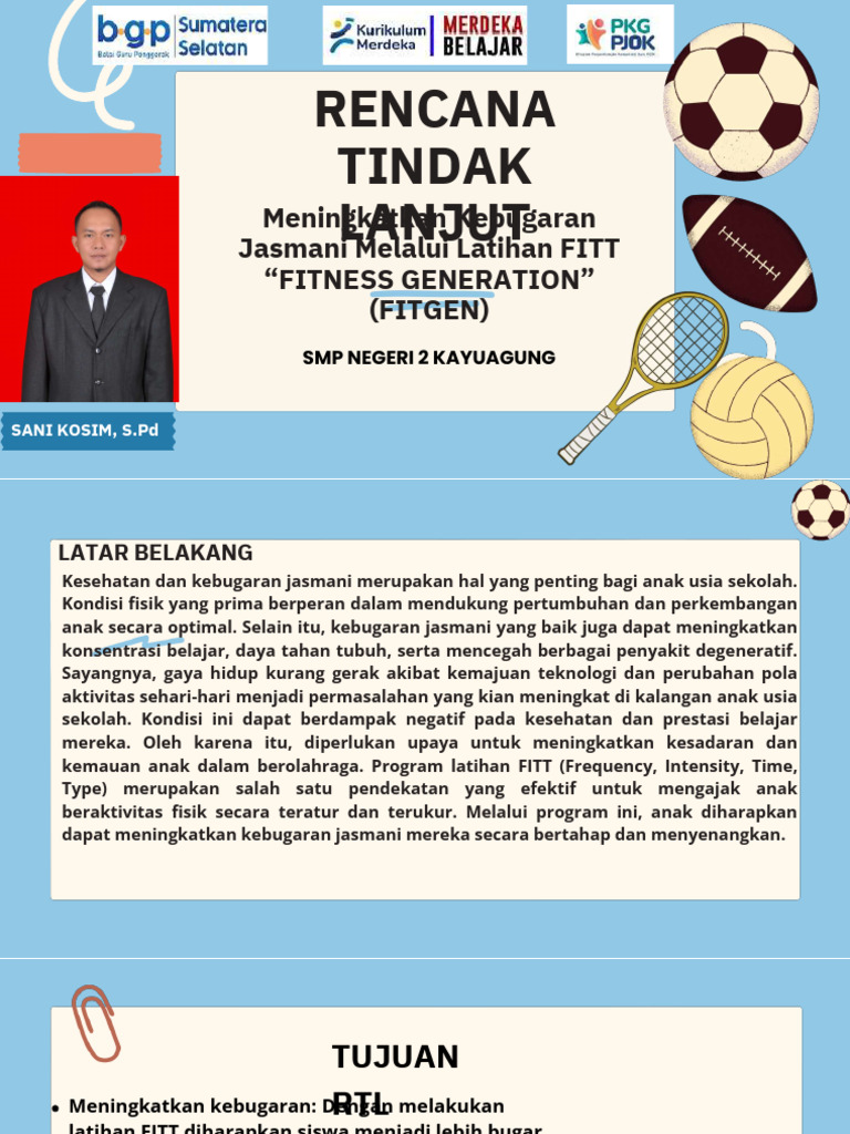 Tindak Lanjut Program Latihan FITT Anak | PDF