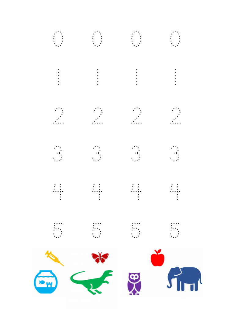 Tracing Numbers | PDF