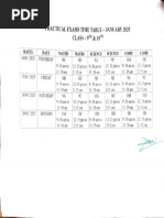 STS JHS Time Table | PDF