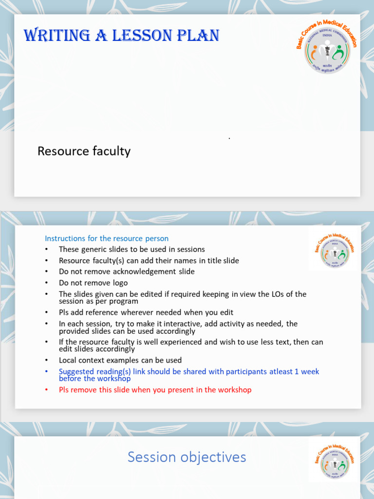 BCME - 13 - Writign A Lesson Plan | PDF | Lesson Plan | Learning