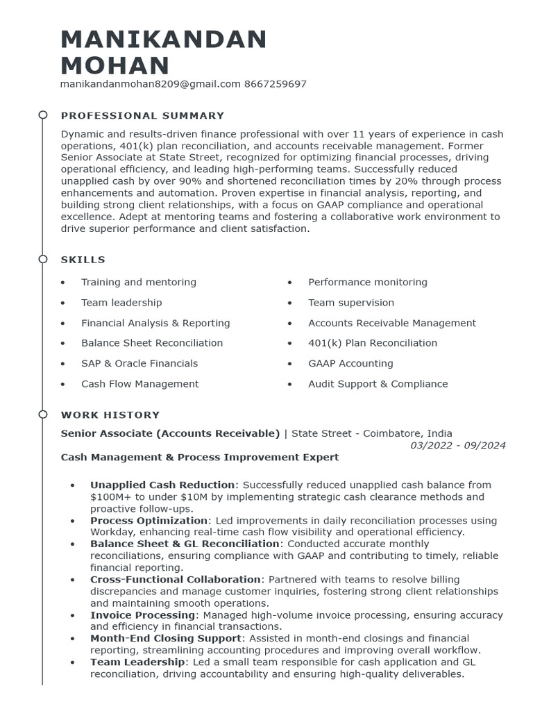 Manikandan CV | PDF | Regulatory Compliance | Balance Sheet