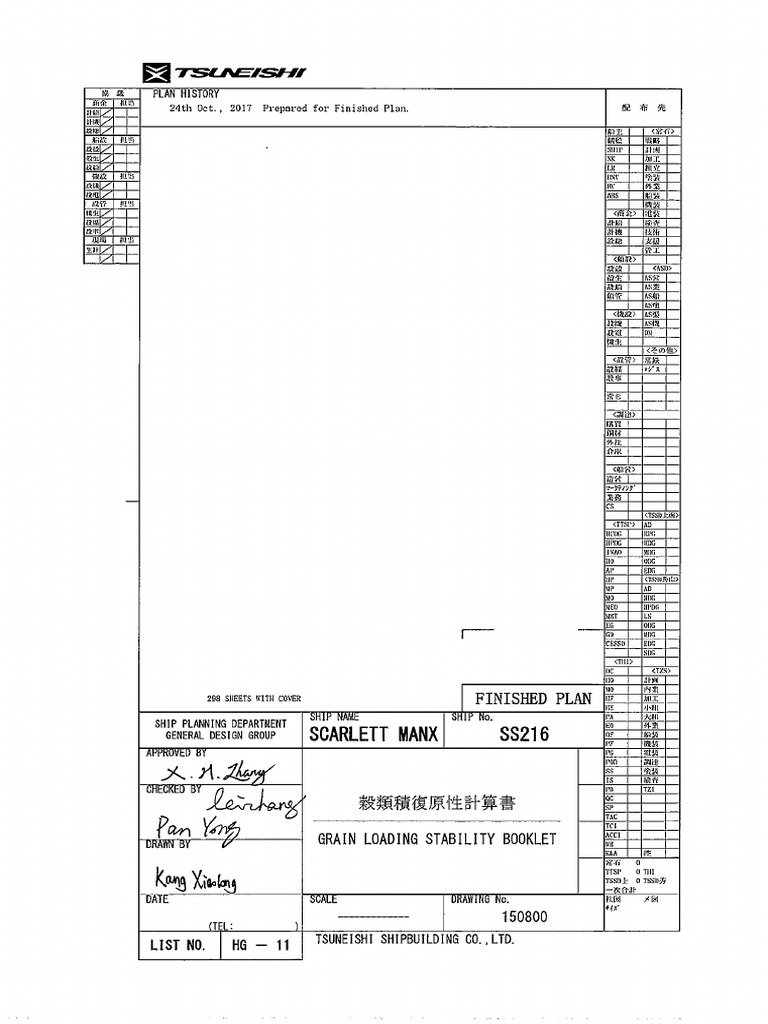 Ss216-Hg-11-150800 Grain Stability and Loading Manual | PDF | Ships ...