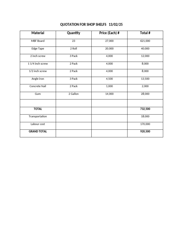 Quotation For S-Wps Office | PDF