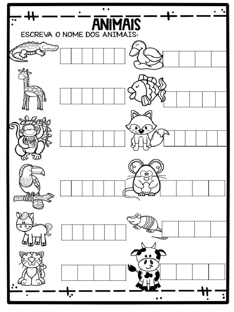 Ditado Animais | PDF