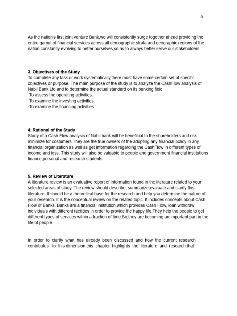 Objectives of The Study | PDF