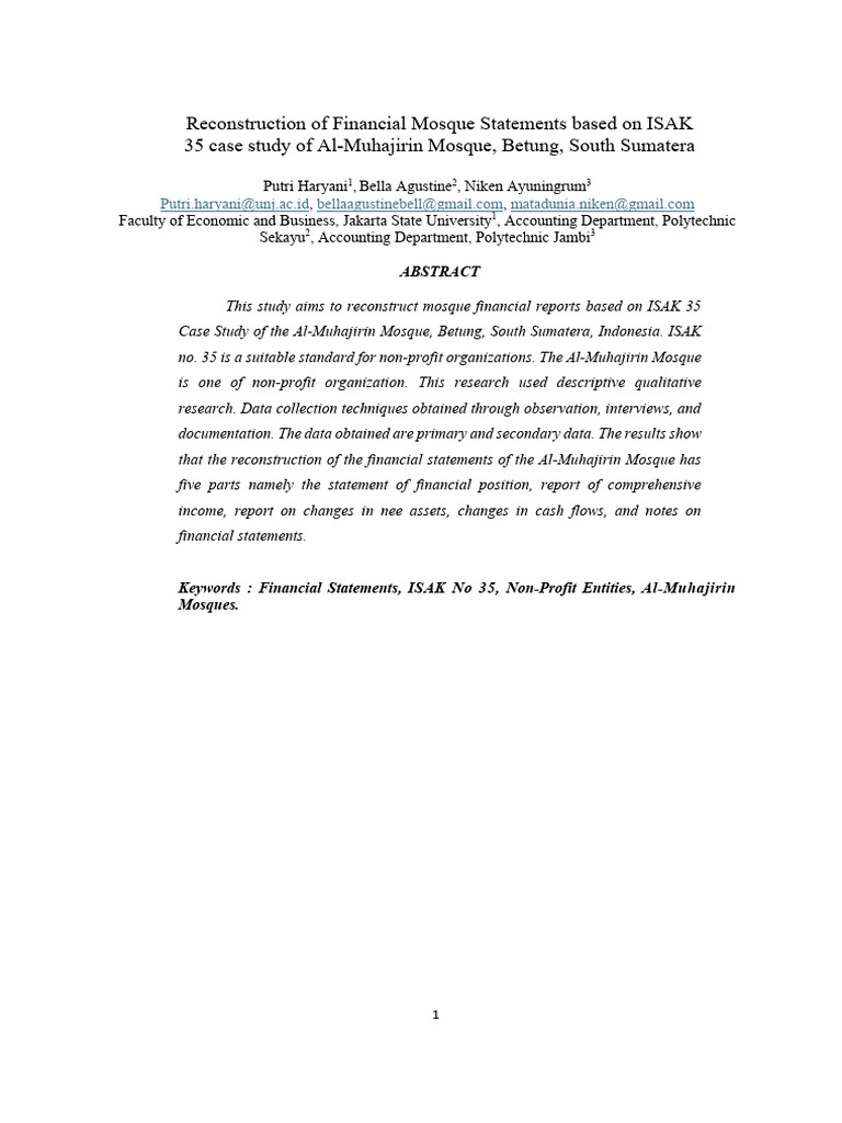 Abstract-Reconstruction of Financial Mosque Statements Based On ISAK 35 ...