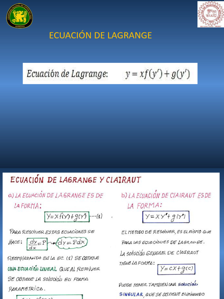 Ecuacionde Lagrange | PDF