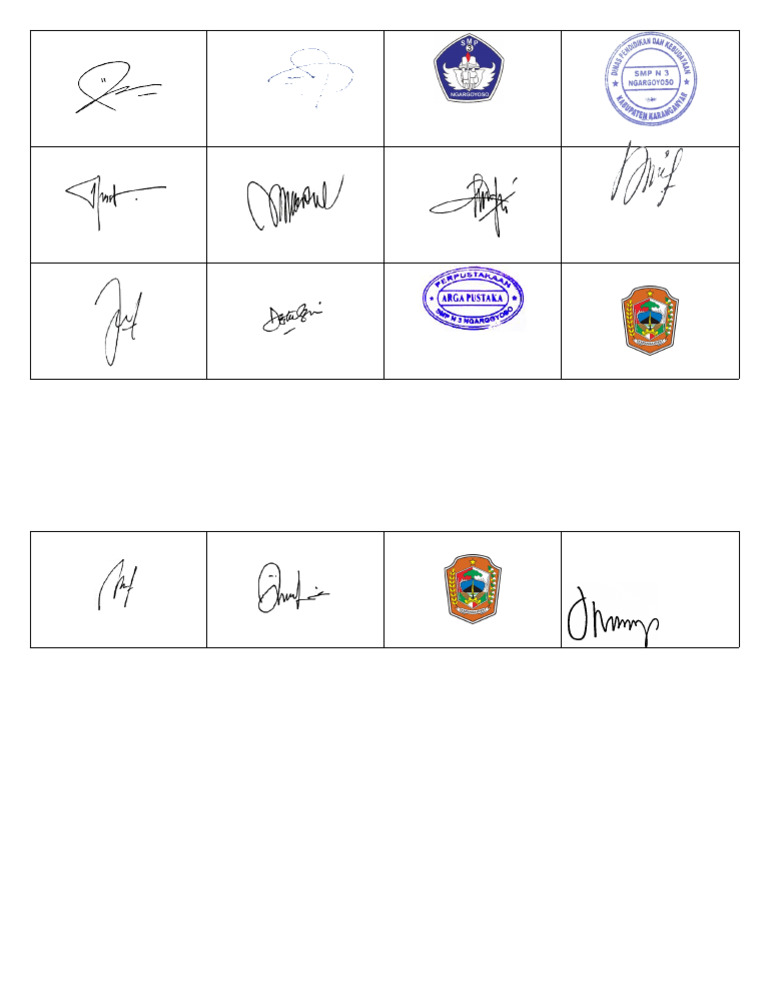 Tanda Tangan Cap | PDF