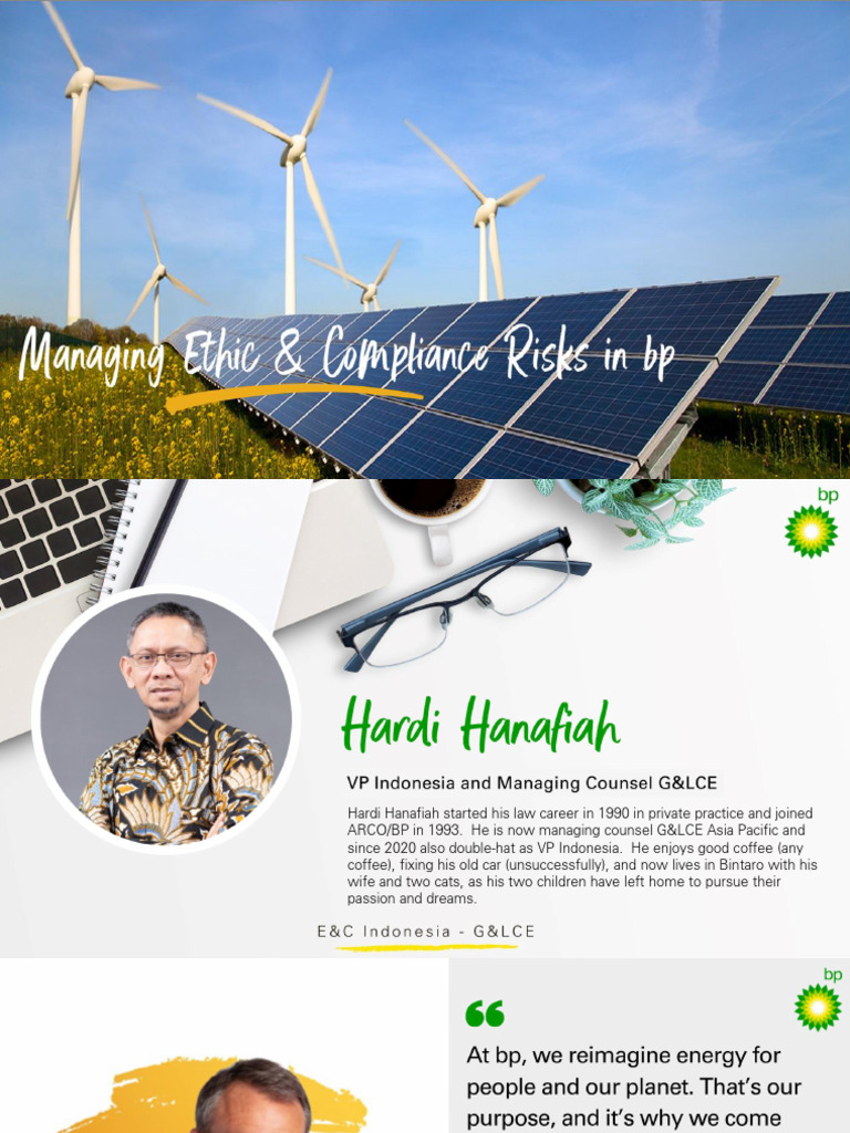 E - C Risks Management-BP Indonesia - PERTEK LILS 2023 | PDF | Bribery ...