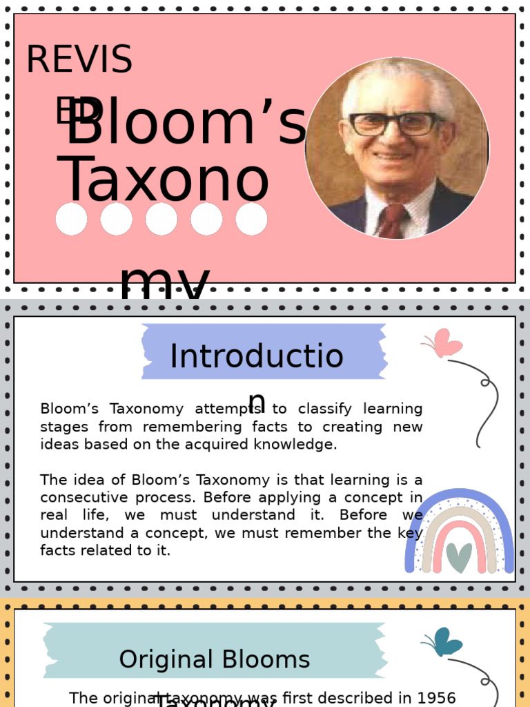 Revised Blooms Taxonomy | PDF | Concept | Learning