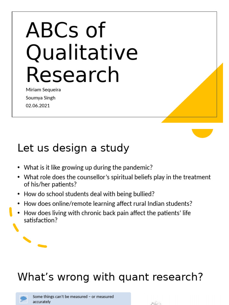 ABCs of Qualitative Research MS) (SS) | PDF | Sampling (Statistics ...