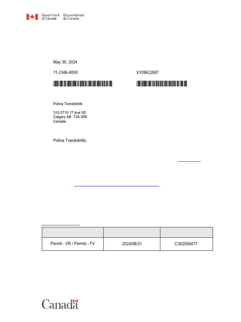 In-Canada Approval Letter 2 | PDF