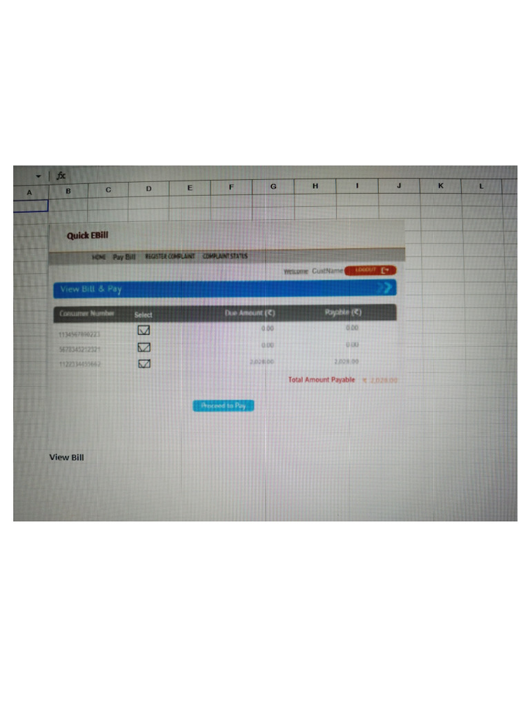 View Bill | PDF