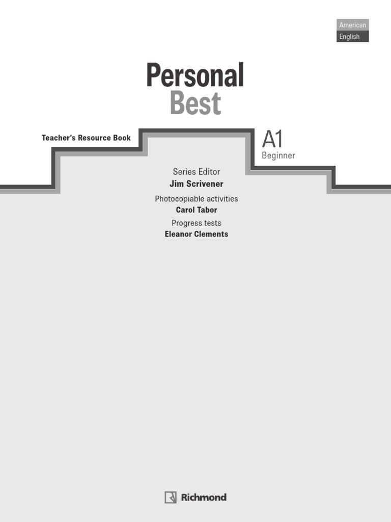 Personal Best A1 Tests | PDF | Lunch | Cuisine