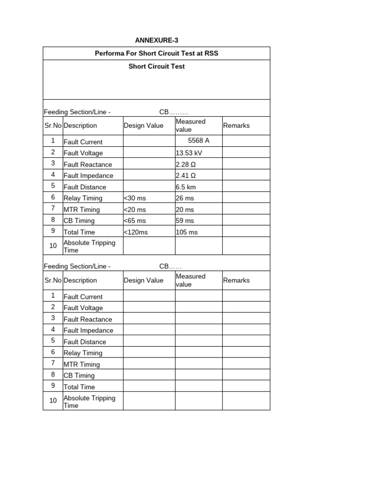 Performa Circuit Test | PDF