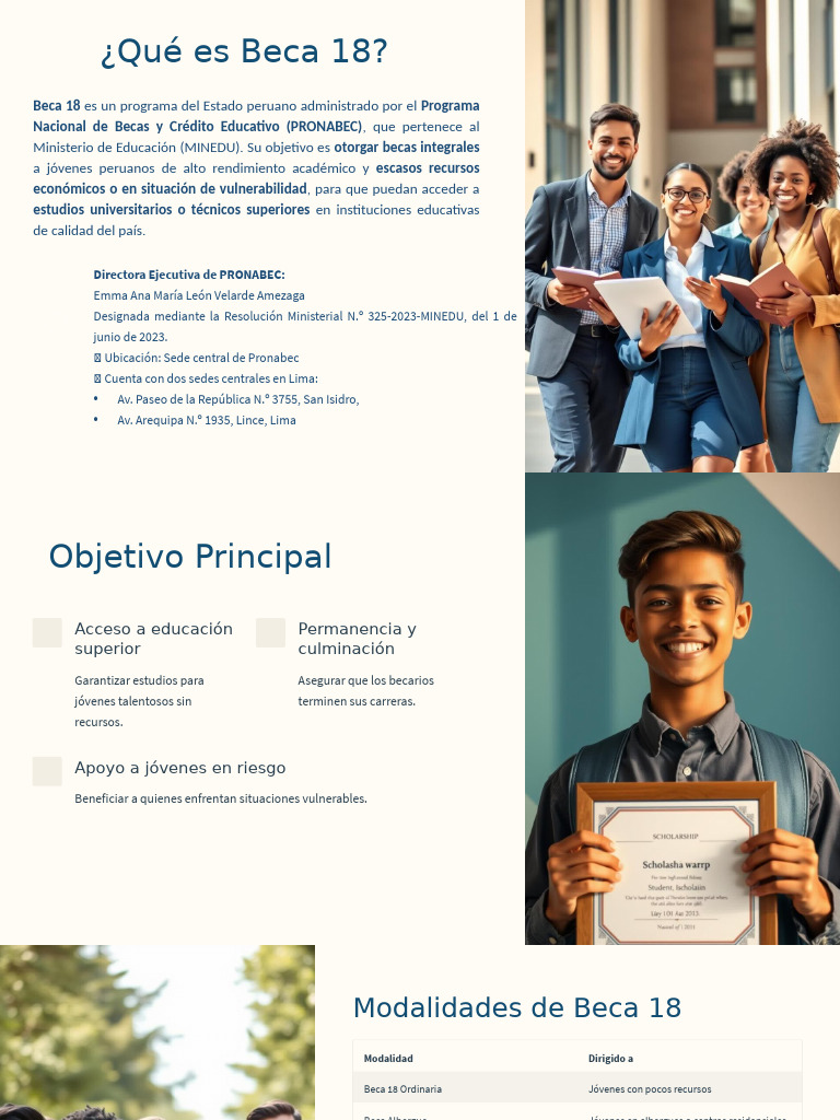 Beca 18: Acceso a Educación Superior | PDF | Perú | Beca