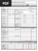 CS Form No. 212 Revised-2017 Personal-Data-Sheet | PDF | Government ...