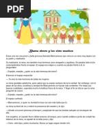 PDF Cuento de Blancanieves y Los Siete Enanitos | PDF | Blanco como la nieve