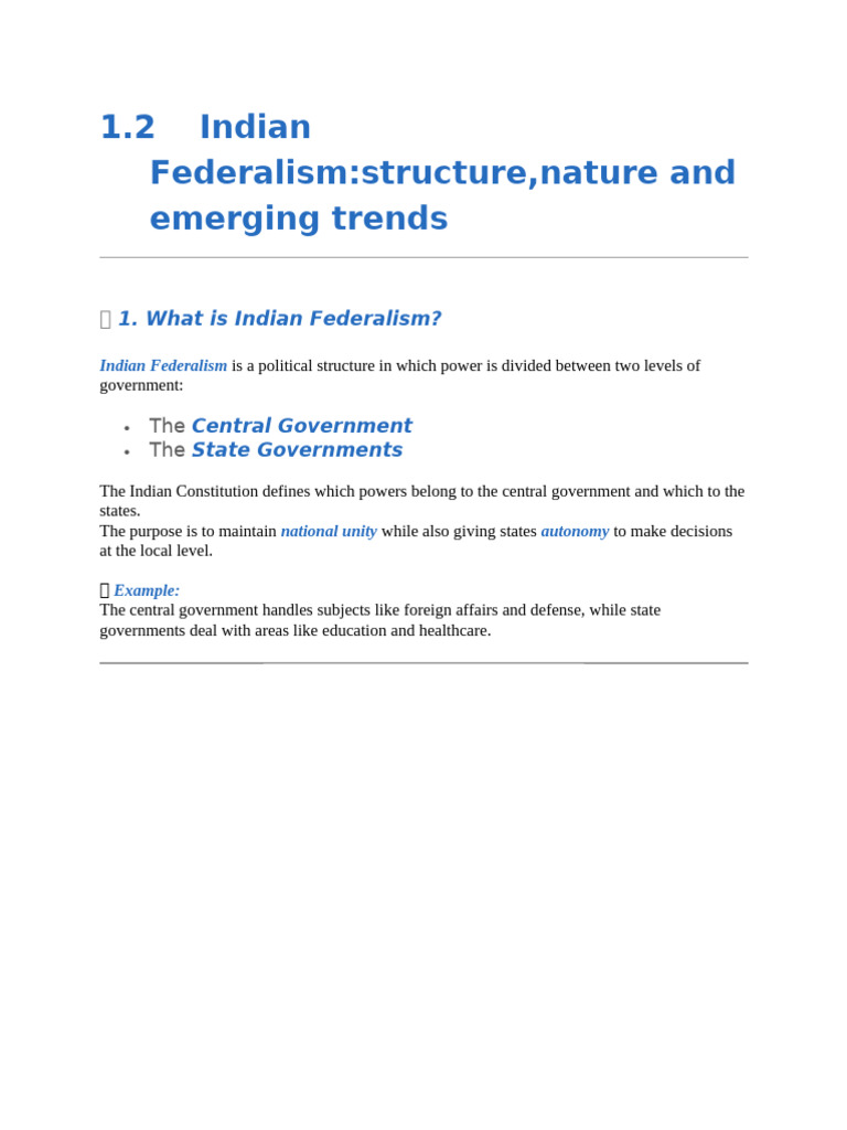 Political Science 2 Unit Notes ? | PDF | Bill (Law) | Constitutional ...