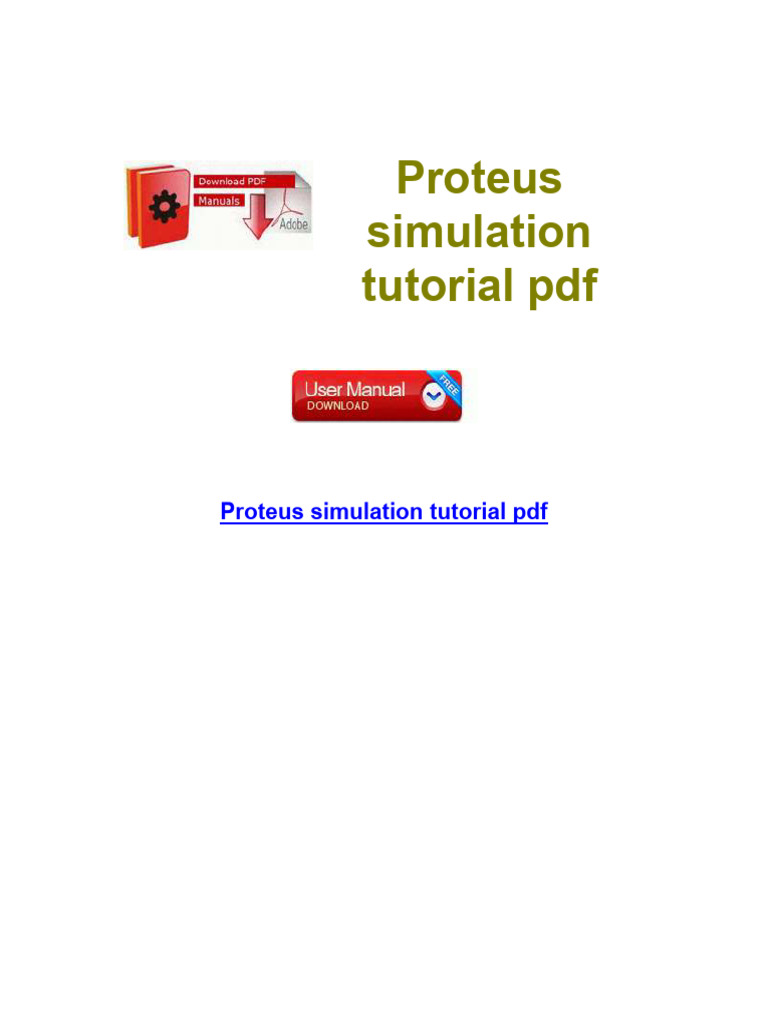 Proteus Simulation Tutorial PDF Compress | PDF | Microsoft Windows ...