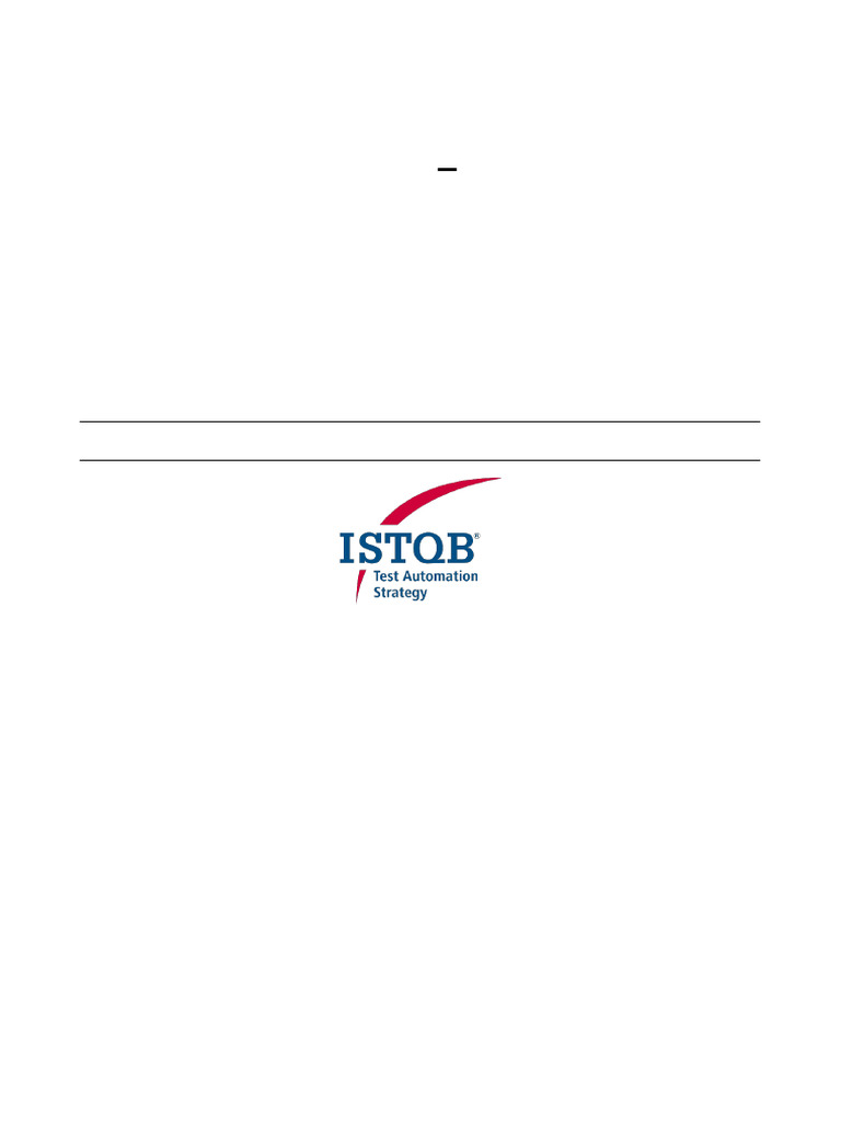 ISTQB Test Automation Strategy Exam | PDF | Software Testing | Software ...