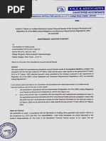 SEBI Financial Results Format for Review | PDF | Audit | Insurance