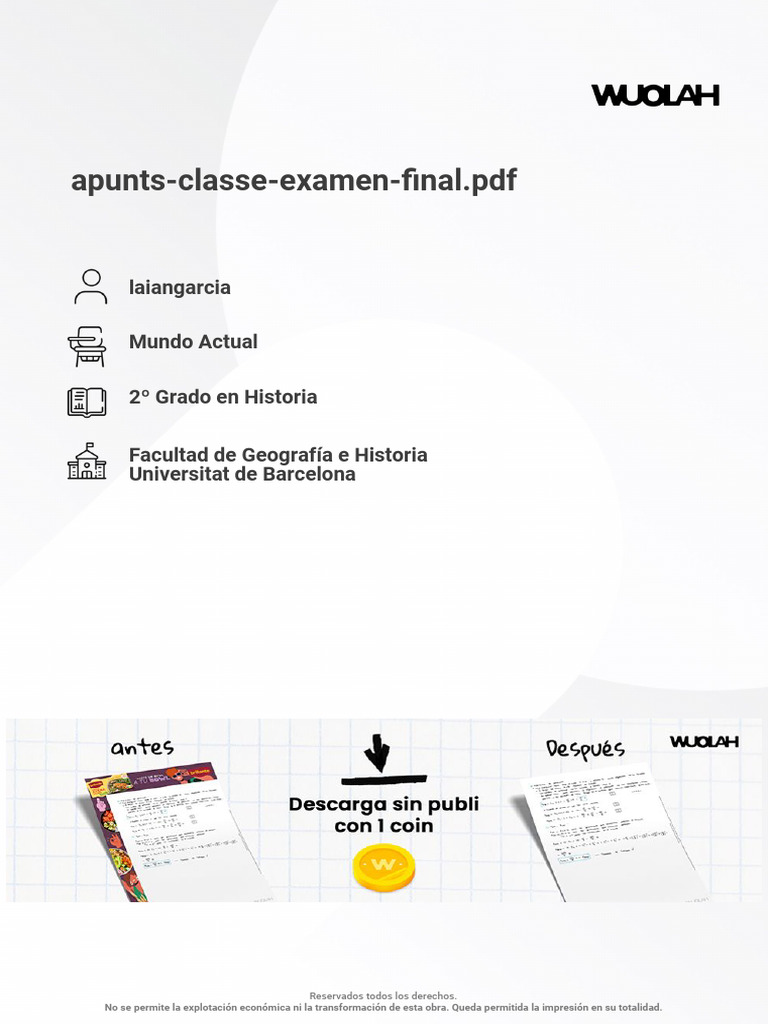 Wuolah Free Apunts Classe Examen Final | PDF