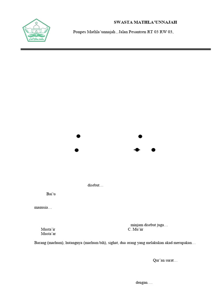Soal Am Fikih Mts 2024 Fiks | PDF