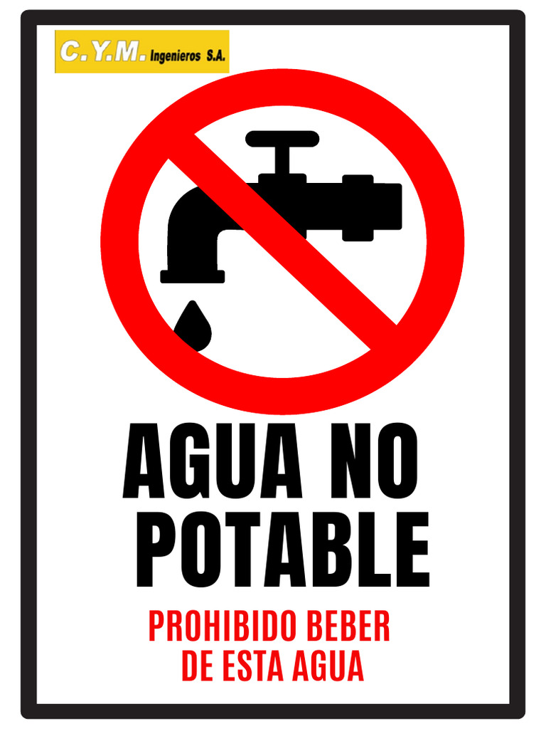 Letrero Agua No Potable | PDF