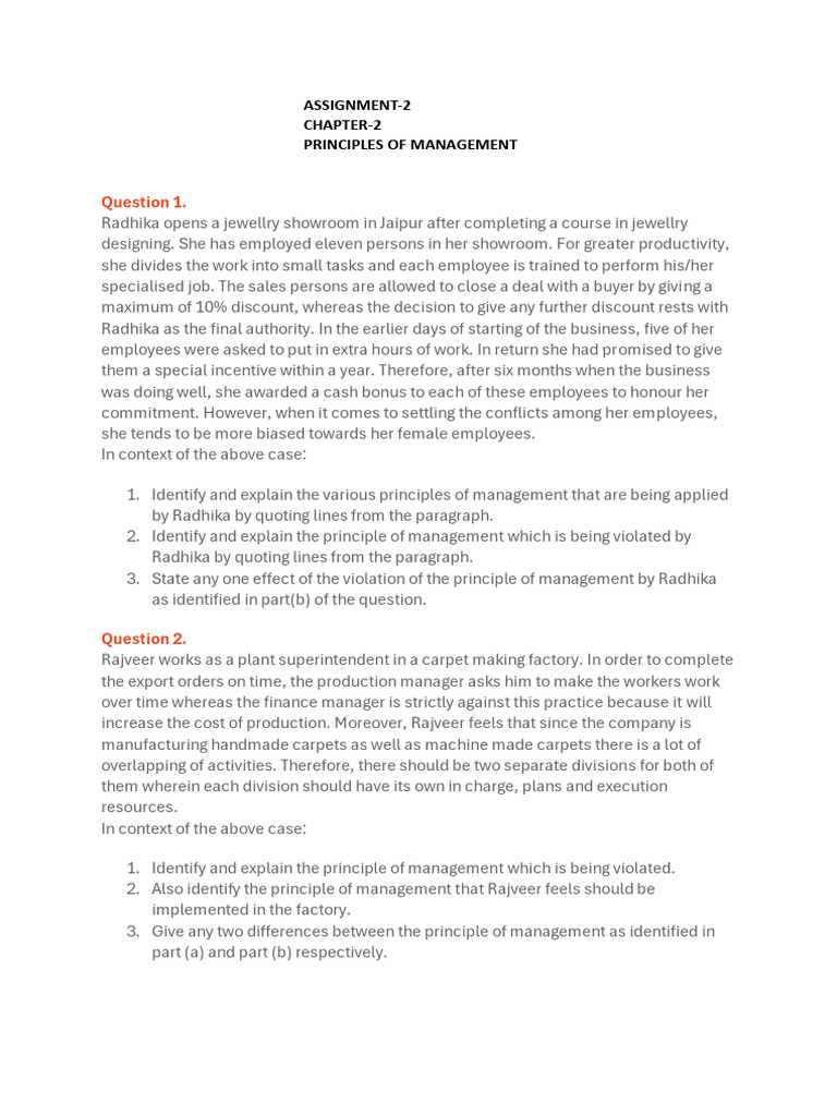 Assignment-2 Ch-2 BST Xii | PDF | Business | Economies