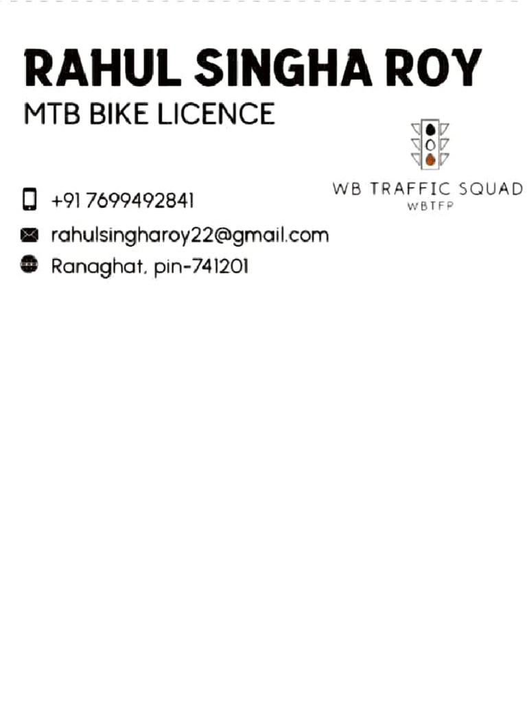 WB Traffic Squad | PDF