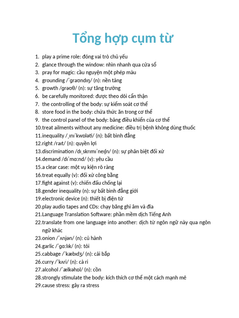 T NG H P C M T | PDF