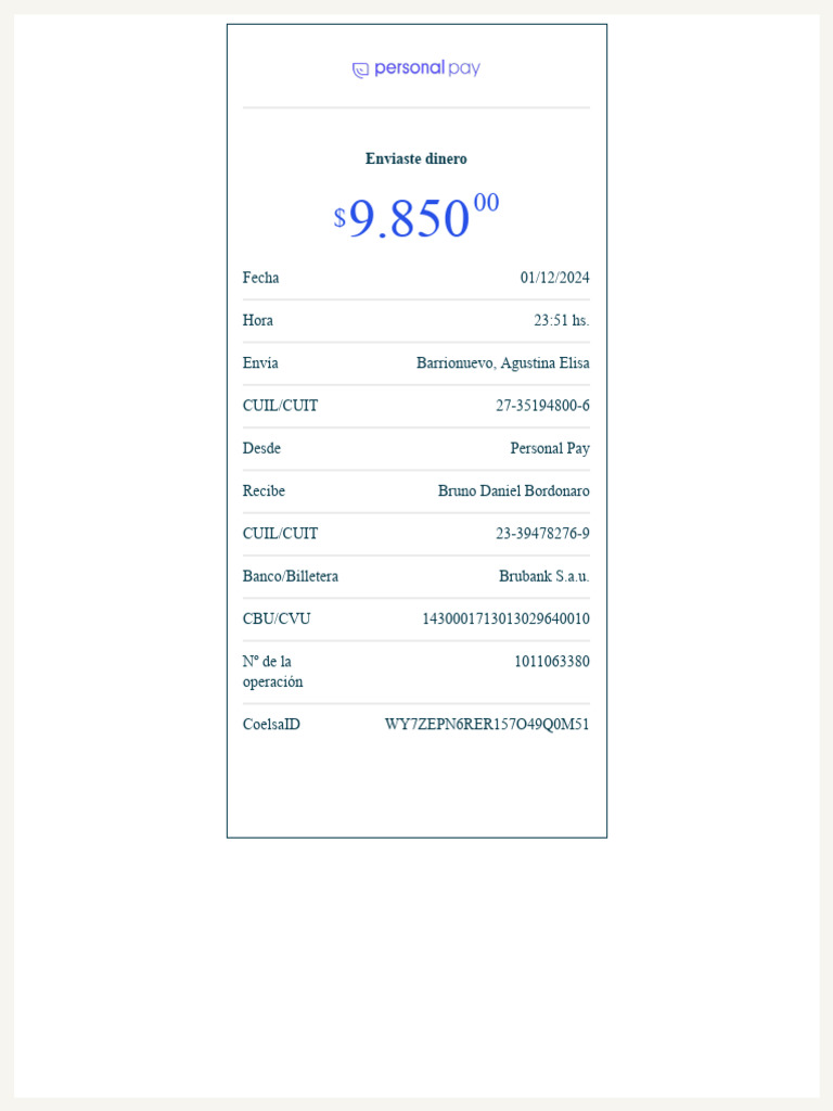 Comprobante 1011063380 | PDF