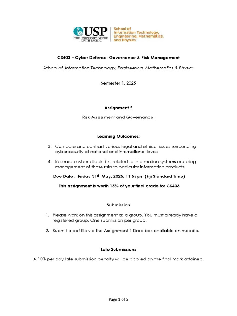 2025 CS403 Assignment 2 | PDF | Computer Security | Security