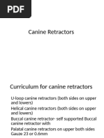 Types of Canine Retractors in Orthodontics | PDF | Orthodontics | Tooth