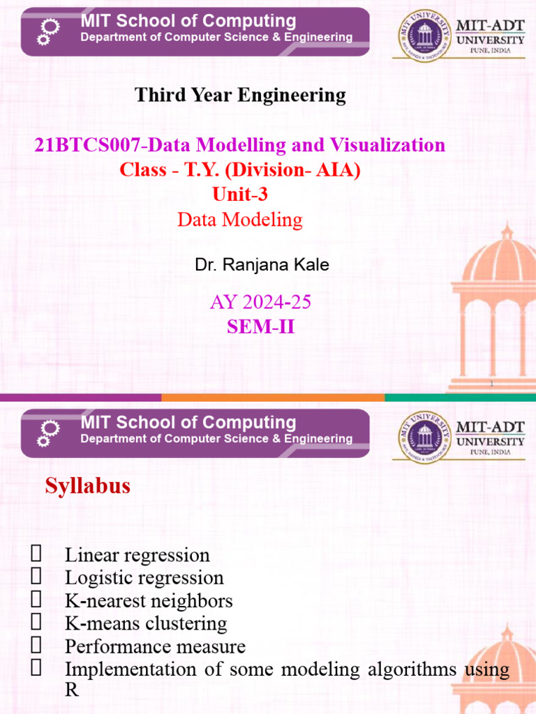 DMV Unit 3 PPT - RSK - 250419 - 125620 Jfhuehiwhu | PDF | Coefficient Of Determination ...