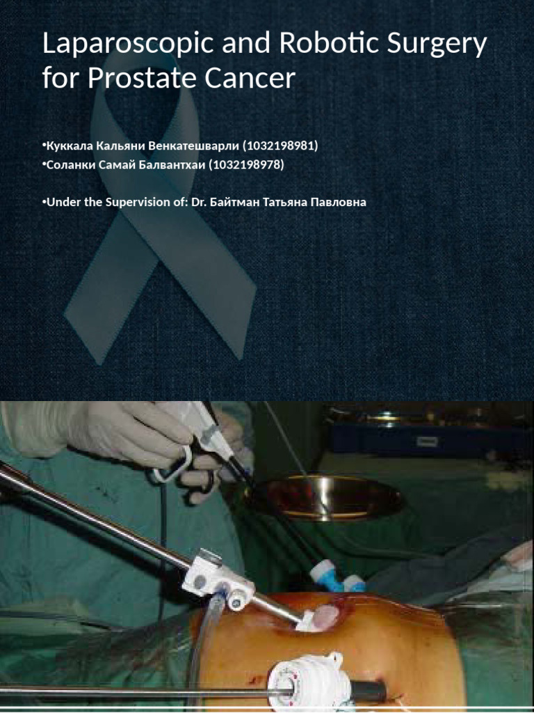 Open and Robotic Surgery For Prostate Cancer Copy 2 | PDF | Prostate ...
