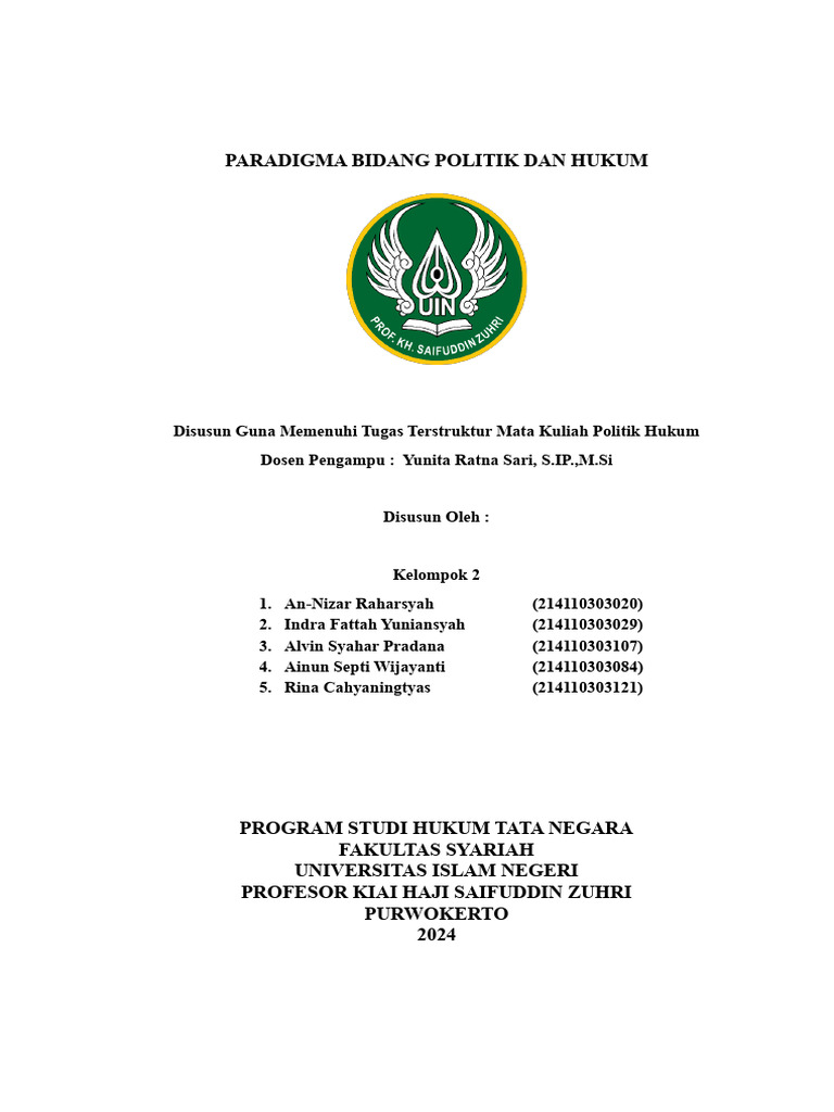 Paradigma Politik dan Hukum Modern | PDF